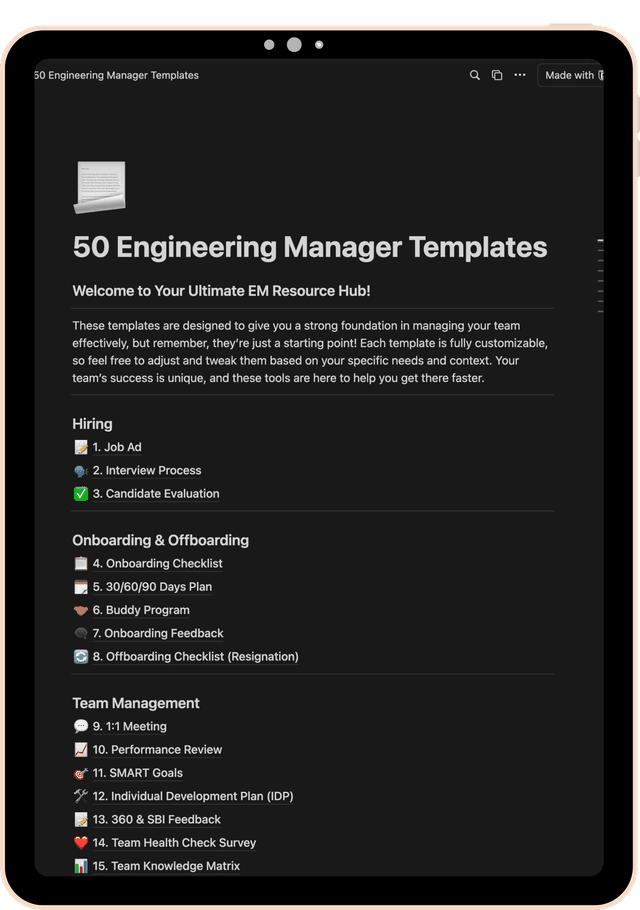 50+ Engineering Team Templates for Notion (Free & Paid) | Engineering ...