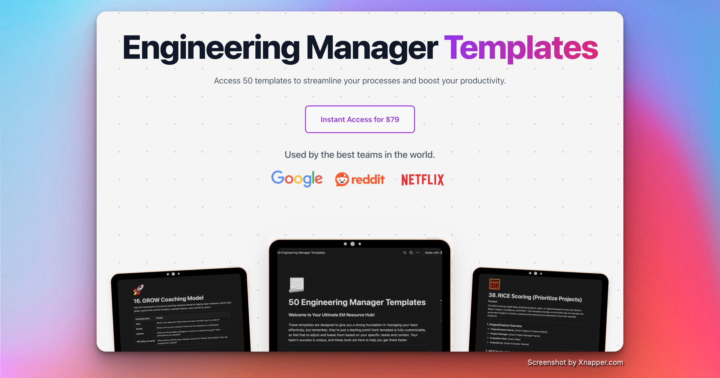 Engineering Manager Templates | EM Tools
