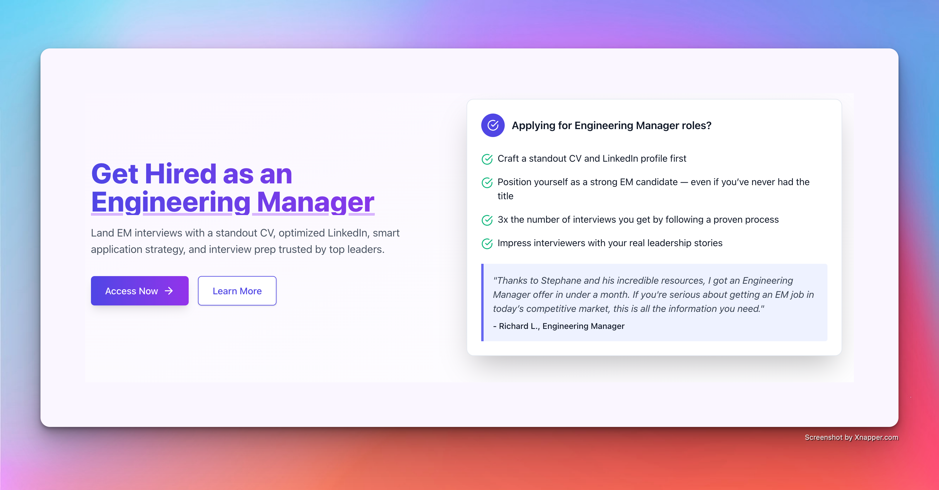 Get Hired as an Engineering Manager | EM Tools
